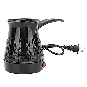 Electric Turkish Coffee Pot, Stainless Electrical Turkey Coffee Maker Kettle with Anti Scald Long Handle, No Dry Burning, Arabic Coffee Make Machine for Home