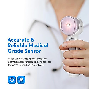 Medical Grade Heavy Duty Touchless Infrared Forehead Thermometer, for Adults & Baby Thermometer Gun, 1s Instant Results