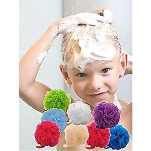 Aquasentials Mini Kid Mesh Bath Puff Sponge (8 Pack)