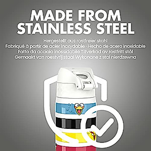 Ion8 Leak Proof Angry Birds Water Bottle, Stainless Steel, Ring Faces, 600ml (20oz)