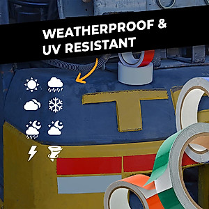 WOD RTC7 Engineering Grade Retro Reflective Tape Silver/White, 1 inch wide x 30 ft. Outdoor Waterproof Safety Reflector for Autos, Bikes, Camper, Boat Striping, and Traffic Signage Marking