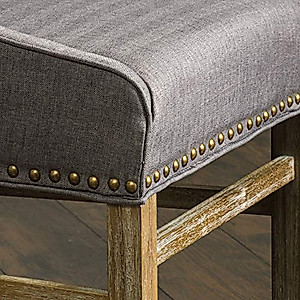 Christopher Knight Home James Fabric Dining Chair, Silver