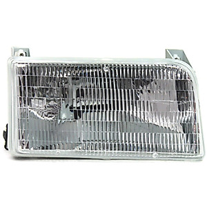 Evan Fischer Driver and Passenger Side Headlight Set of 2 Compatible with 1992-1996 Ford F-150, 1992-1996 F-250, 1992-1997 F-350 & 1992-1996 Bronco - FO2503114, FO2502118