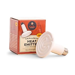 Fluker's Culinary Coop Ceramic Heat Emitter for Chicken Coop or Outdoor Animals, 150 Watt