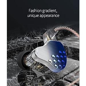 KBEAR Robin IEM, Stereo Wired Eerphones, Powerful Resolution 1DD+4BA Hybrid HiFi Earphone Earbuds, Noise Isolating in-Ear Earphones with Detachable Cable 0.78mm 2Pin for Audiophile (Gold, No Mic)…