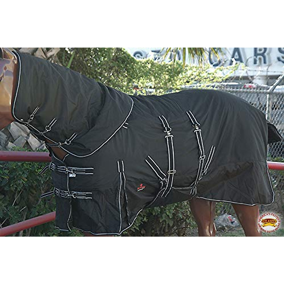 HILASON Medium 1200D Winter Waterproof Horse Neck and Body Blanket -72 Inches | Horse Blanket | Horse Blankets for Winter Waterproof | Horse Turnout Blanket | Horse Turnout
