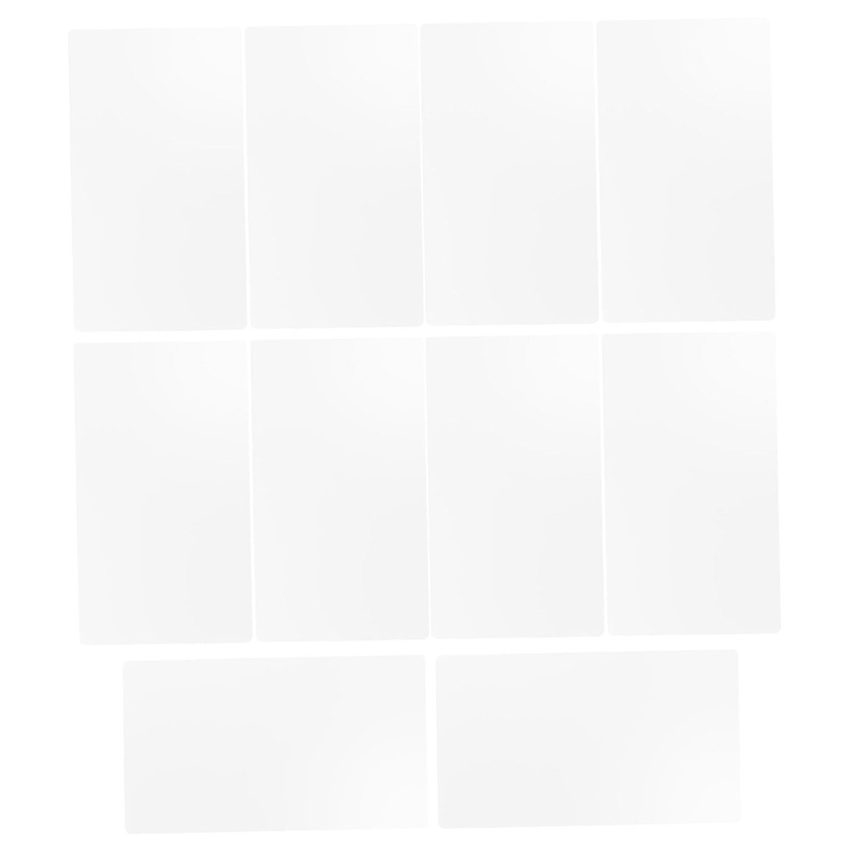 SEWACC 10pcs Board 3D Pen Pad Drawing Paper Templates 3dpen Pad 3dpen Mat 3D Pen Stencils 3D Pen Accessories Art Mats Kids 3D Pen Mat Album White Child Painting Supplies PVC