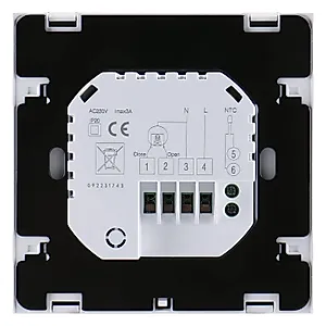 Wengart Heating Only Thermostat WG02B04,AC110 3Amp 7-Day Programmable Work for Warm-Water Floor Heating Temperature Controller White