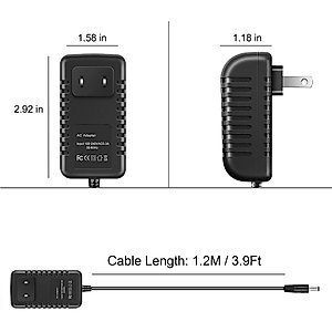 J-ZMQER AC-DC Adapter Compatible with Jadoo 4 Jadoo4TV Wireless Android WiFi XBMC Media Box