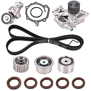 Engine Timing Belt Water Pump Kit - Compatible with 2.5L 2006-2012 Subaru Forester, Impreza, Legacy, Outback EJ253 Engine - Replace TKF-006, TCK304, TCKWP304A