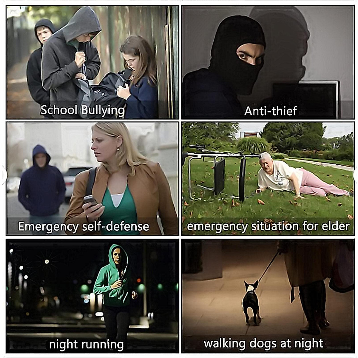 LQMIZ Safety Keychain Set for Women Girls with Personal Safety Alarm, Wristlet, Pompom ,Rainbow Tassel KeyChain Accessories Kit（sunflower).