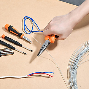 LAND 22-Piece Tool Kit General Household Tool Set Cutting Plier with Plastic Toolbox Storage Case for Home,Office,Garage and College Dorm