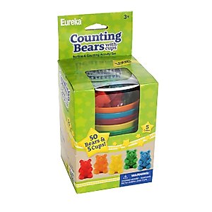 50 Counting Bears with 5 Cups