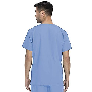 Dickies Men & Women Top and Pant Scrubs Set Plus Size DKP520C, 3XL, Ciel