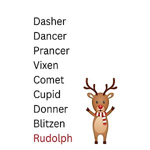 Christmas Reindeer Notebook