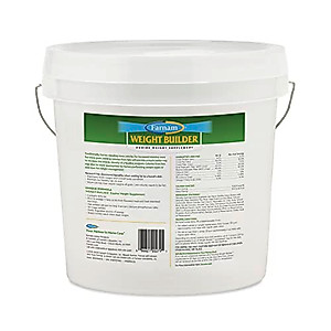 Farnam Weight Builder Horse Weight Supplement, Helps Maintain Optimal Weight and Body Condition with no Sugar Added, 7.5 pounds, 30 Day Supply