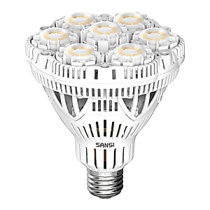SANSI BR30 LED Light Bulb 300W Equivalent, 5500 Lumens Bright Light Bulb 5000K Daylight 40W Energy Saving LED Bulb with Ceramic Technology, E26 to E39, Non-Dimmable for Garage Workshop Factory