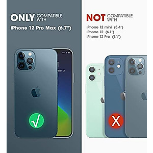 SUPCASE Unicorn Beetle Pro Series Case for iPhone 12 Pro Max (2020 Release) 6.7 Inch, Built-in Screen Protector Full-Body Rugged Holster Case(Black)