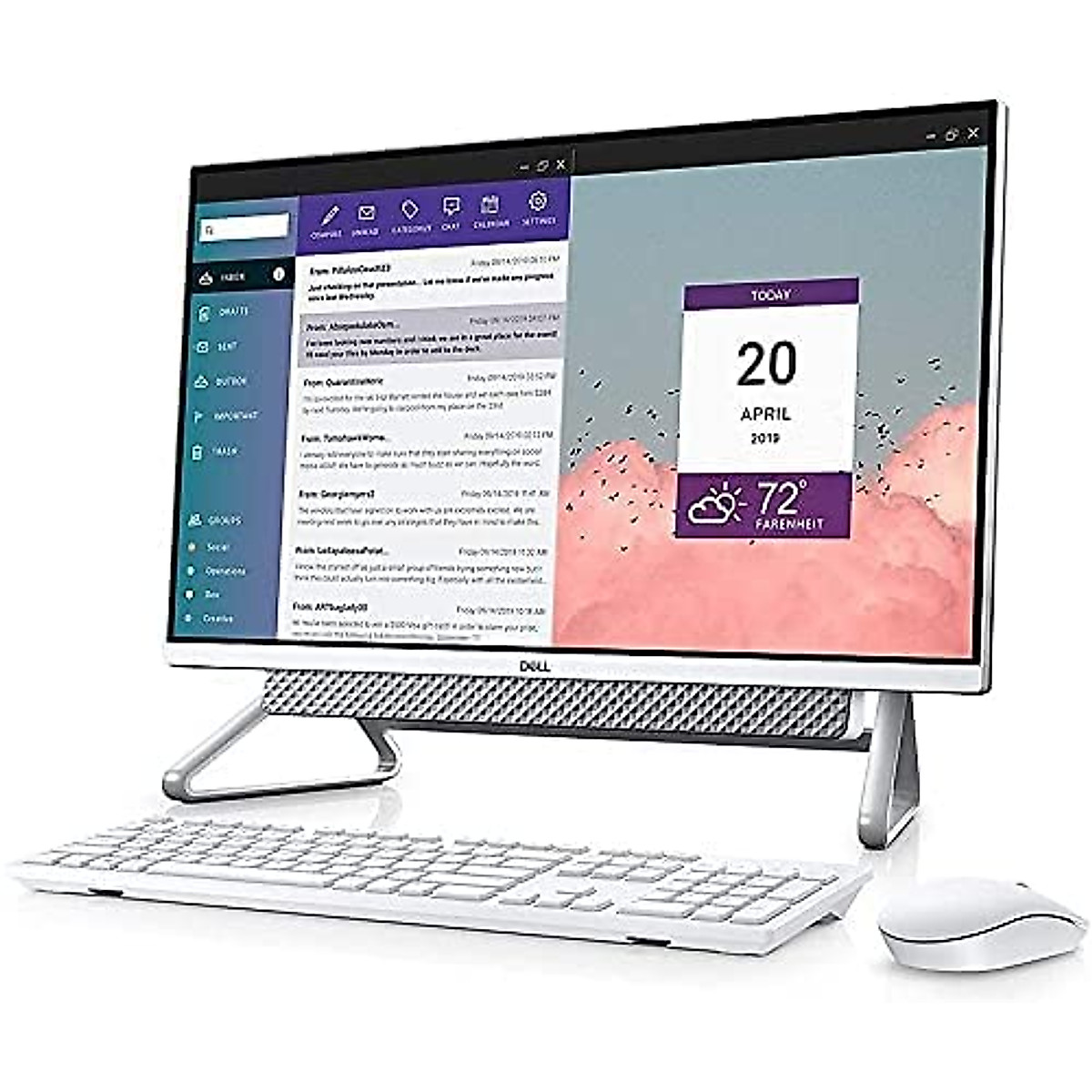 Dell Newest Inspiron 7000 All in One Desktop 27" FHD Display, 11th Gen Intel Quad-Core i5-1135G7, Geforce MX330, 512GB SSD+1TB HDD, 12GB RAM, HDMI, WiFi, Pop-up Webcam, WiFi 6, Win10
