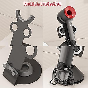 Moophy Supersonic Hair Dryer Stand Holder Compatible for Dyson, Blow Dryer Accessory Bathroom Organizer Storage Rack Compatible for Dyson hairdryer HD01 HD02 HD04 HD07 HD08 HD11 HD12 HD15 HD16 Care Tools