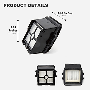 Vacuum Replacement Brush Set and Filter Fit For Ultenic AC1 Elite Wet and Dry Vacuum Cleaner (Brush Roll+ 2 Filter+ Scraper)