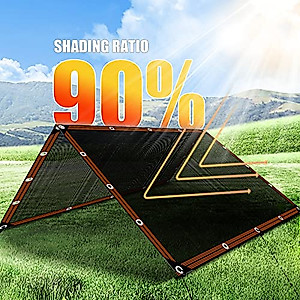 Shade Cloth for Garden-Plants,Sun Shades Outdoor for Patios, Privacy Screen Fence 90% Vegetable Greenhouse Canopy with Grommets, Chicken Coop Dog Kennel Cover,Backyard & Balcony
