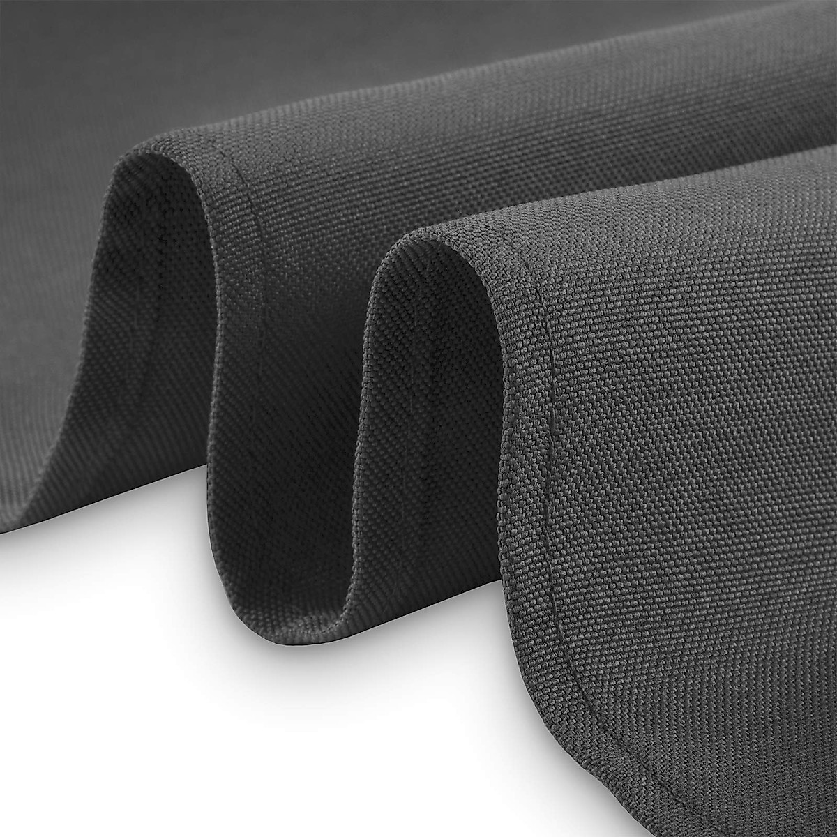 Lann's Linens - 70" Round Premium Tablecloth for Wedding/Banquet/Restaurant - Polyester Fabric Table Cloth - Dark Gray