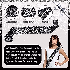 Bride or Die Bachelorette Party Decorations - Silver and Black Bride or Die Balloons,Banner and Bride To Be Sash for Engagement Wedding Bachelorette Party Supplies