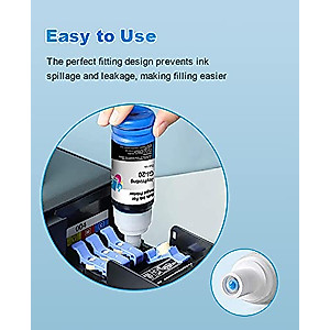 JoyPrinting GI-20 Refill Ink Bottles Kit Replacement for Canon GI20PGBK GI20 Ink Work for Canon PIXMA G6020 G7020 5020 MegaTank Printers (1 Pigment Black / 1 Cyan / 1 Magenta / 1Yellow, 4 Pack)