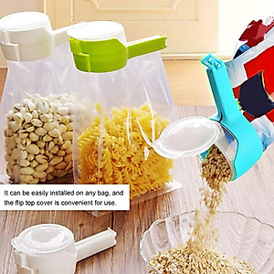 Food Sealing Clip, Chip Bag Clip, PP Household Portable Food Storage Bag Clip Travel Snack Sealing Clip Kitchen Tools Accessory(Blue)