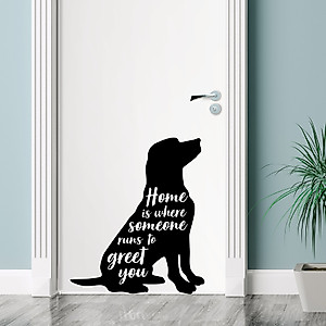 WallPops DWPK2904 Home is Where Someone Art Kit Wall Decal, Black