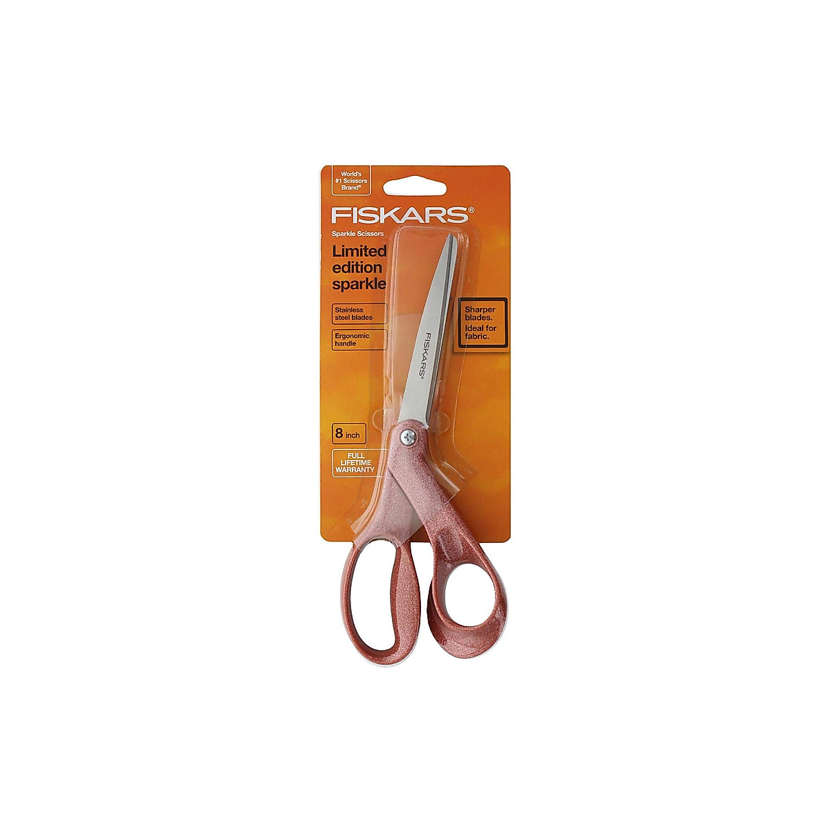 Fiskars Premier 8in Bent Sparkle Copper Scissors