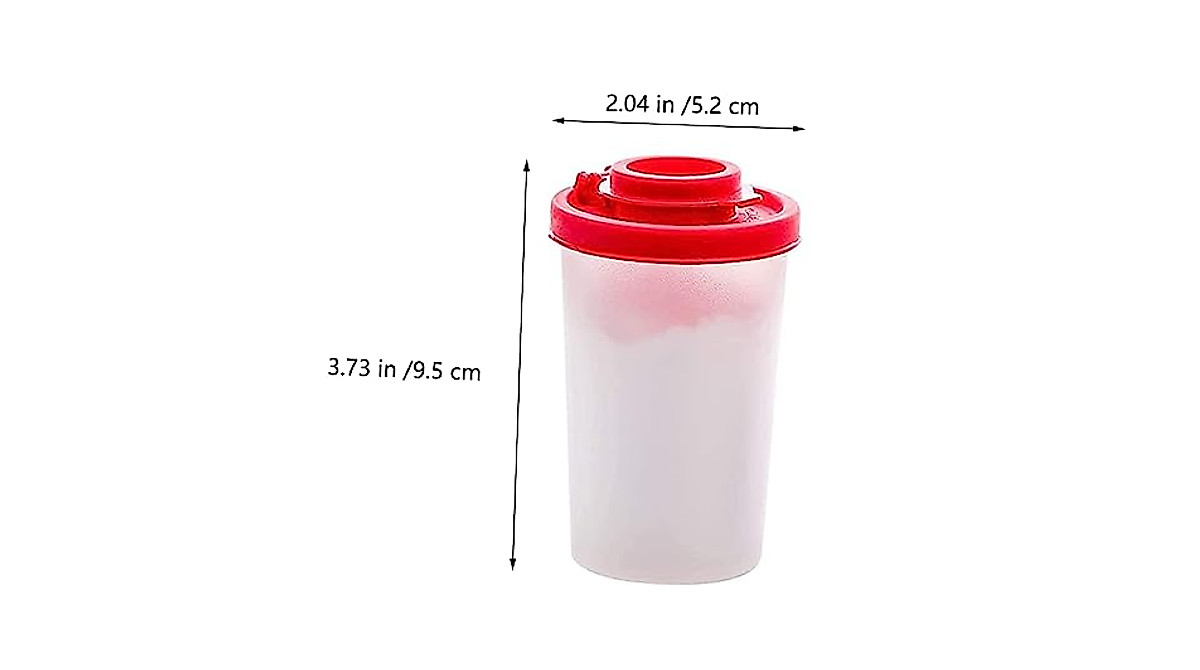 FUOYLOO 2pcs Plastic Shaker Containers for Kitchen Storage