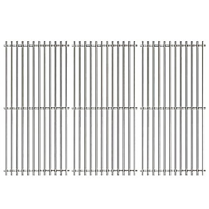 Uniflasy Cooking Grid Grates for Charbroil 463420508, 463420509, 463420511, 463436213, 463436214, 463436215, 463440109, 463441312, 463441514, Thermos 461442114, 16 7/8" Stainless Steel Grill Grates