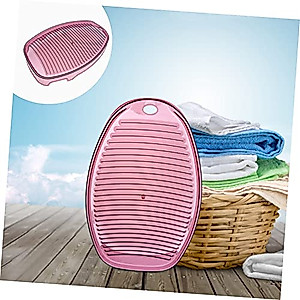 1pc Mini Washboard Wavy Washboard Washboards Hand Washer Tools for Kids Thickened Home Washboard Portable Washboards Laundry Wash Board Plastic Thicken Folding Board Red