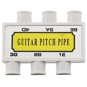 E-outstanding 1Pc Guitar Pitch Pipe 6 Tones six Metal Reeds with ABS Shell for Acoustic Electric Guitar
