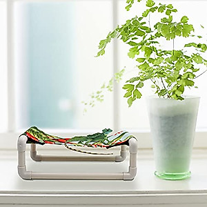 Dnoifne Reptile Hammock Swing Hanging Bed, Lizard Hideout, Reptile Bed for Bearded Dragon Leopard Gecko Lizard (Safflower)