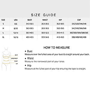 popvil One Piece Bathing Suit for Women High Waisted Cutout Swimsuit Scoop Neck Swimwear