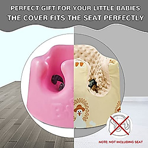 Baby Seat Cover,Compatible with Bumbo Seat,Removable Soft Warm Cotton Seat Cover for Baby Girl and Boy, Protect Baby from Cold