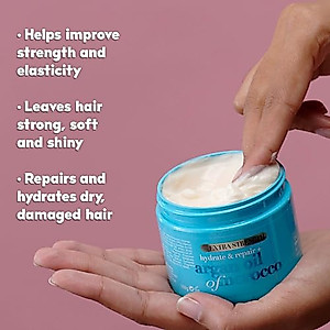 OGX Extra Strength Hydrate Repair + Argan Oil of Morocco Hair Mask Deep Moisturizing Conditioning Treatment, Citrus, 6 Ounce