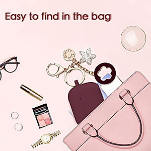 OLEBAND Airpods 3rd Generation Case with Cute Bling Keychain,Silione Protective and Anti-Slip Cover for Apple Air pod 3 Case,LED Visible,for Women and Girls,Burgundy