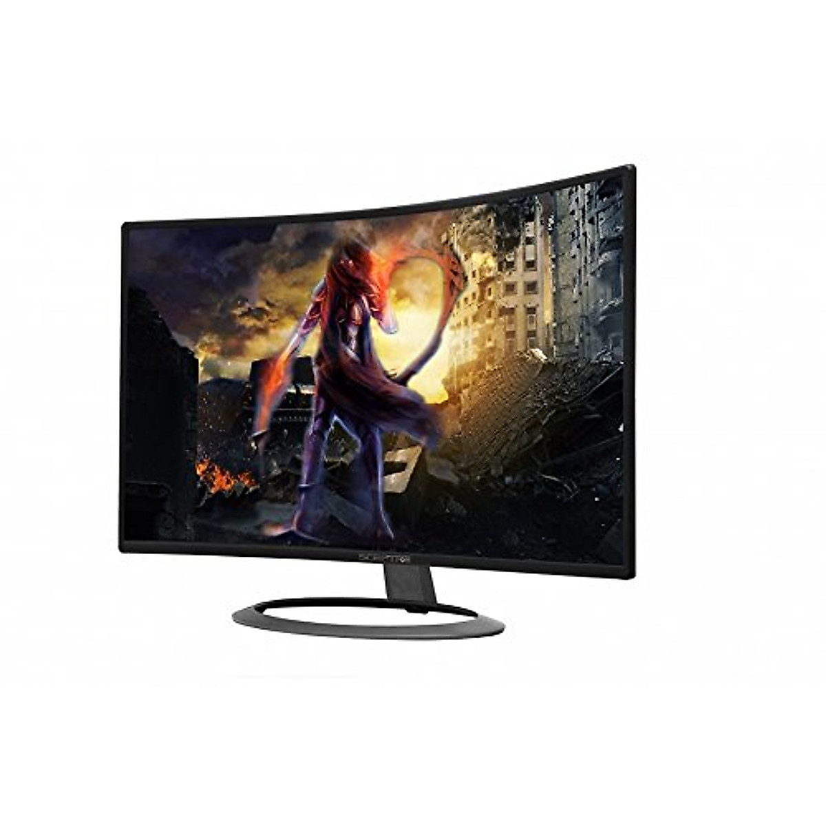 Sceptre 27" Curved 75Hz LED Monitor C278W-1920R Full HD 1080P HDMI DisplayPort VGA Speakers, Ultra Thin Metal Black, 1800R immersive curvature, 2018,Metallic Black