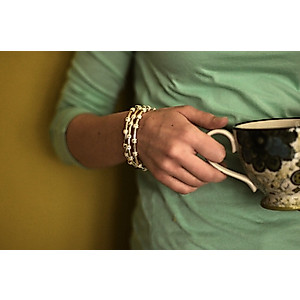 Chelsea Charles Count Me Healthy Wellness Journal Bracelet - Silver