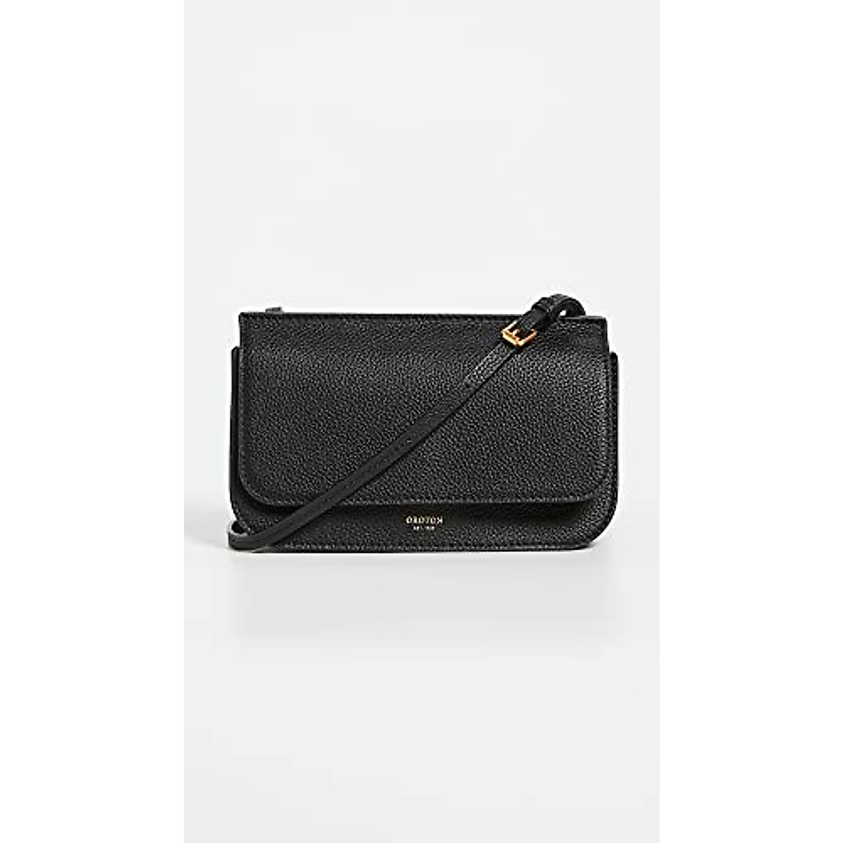 Oroton Women's Margot Mini Crossbody Bag, Black, One Size
