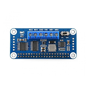 Coolwell Raspberry Pi Motor Driver HAT Onboard Driver TB6612FNG I2C Interface for Raspberry Pi 4B+ 4B 3B+ 3B 2B+ Zero W WH 2 W Stackable Up to 32 This Modules