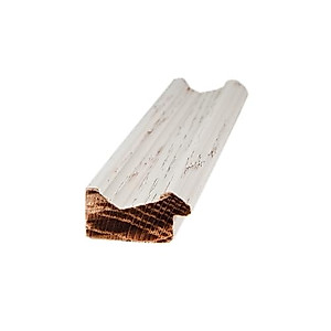 ArtToFrames 16x20 Inch White Picture Frame, This 1.5" Custom Wood Poster Frame is Off White Stain on Solid Wood, for Your Art or Photos, WOM0066-78238-YWHT-16x20