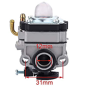 Savior 753-04296 Carburetor with Primer Bulb Fuel Line Kit for WYL-229 WYL-229-1 753-05251 753-1225 753-04745 Troy Bilt TB415CS TB425CS TB465SS TB490BC MTD Trimmer