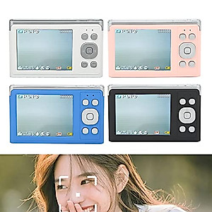 Vbestlife 4K Digital Camera, 16X Zoom Video Camera with IPS HD Mirrorless, 50MP Camera for Macro Shooting, AF Autofocus, LED Fill Light, for Outdoor Gifts(Black)