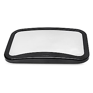 Amazon Basics Safety Car Seat Mirror for Rear Facing Infant with Wide Crystal Clear View, Black, 11.81 x 7.48 x 3 in