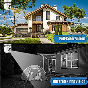 Light Bulb Security Camera, HD 1080P 3MP Wireless Indoor IP Dome Camera 355 °Pan/Tilt 2.4GHz WiFi Smart Camera Surveillance, Night Vision, Human Motion Detection, Two-Way-Talk(5G WiFi Not Support)